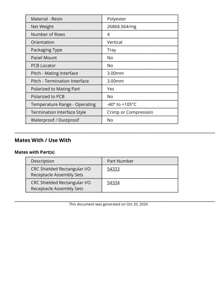 MOLEX 558361270 technical document image, page 3
