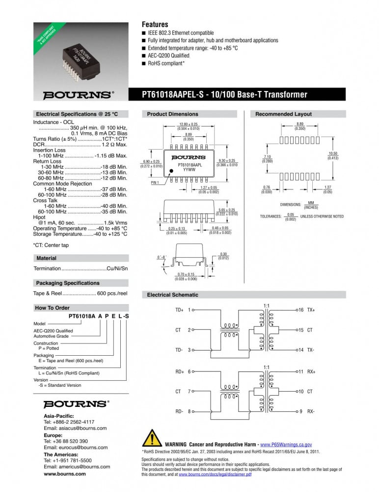 PT61018AAPEL-S datasheet page 1