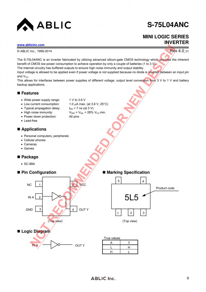 S-75L04ANC-5L5-TFG datasheet page 9