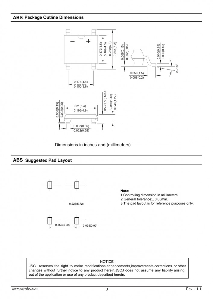 ABS4 datasheet page 3