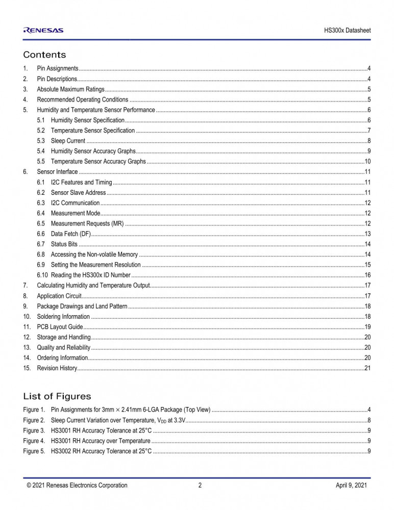 HS3004 technical document page 2