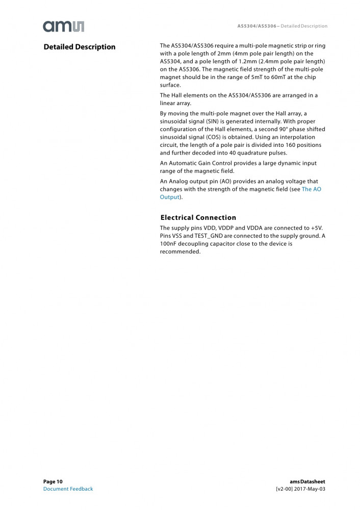 AS5306 datasheet page 10