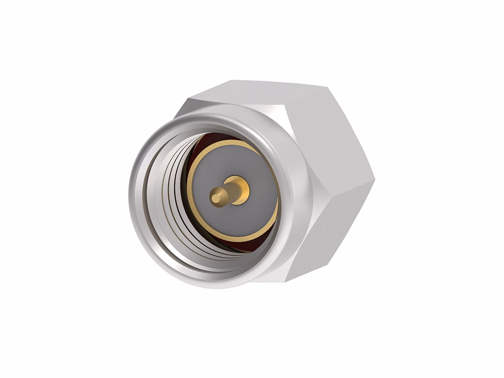 SMA Plug, Straight, Solder, Temp-Flex 100671086 Cable, Stainless Steel Body, Gold (Au) Plated, Tray, 50 Ohms for sale