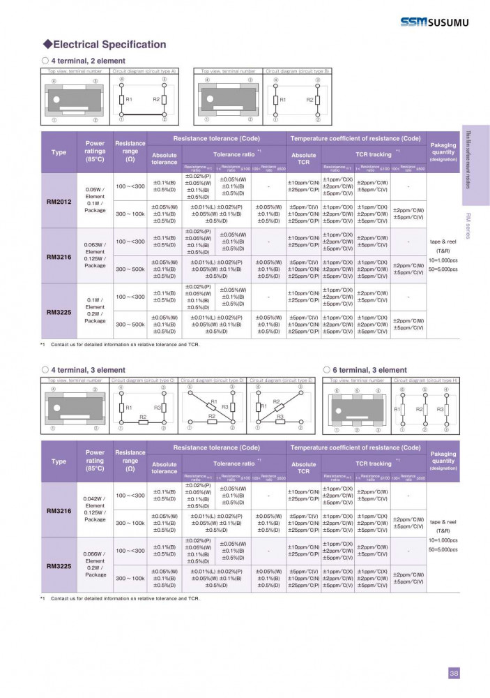 SUSUMU RM series datasheet page 2