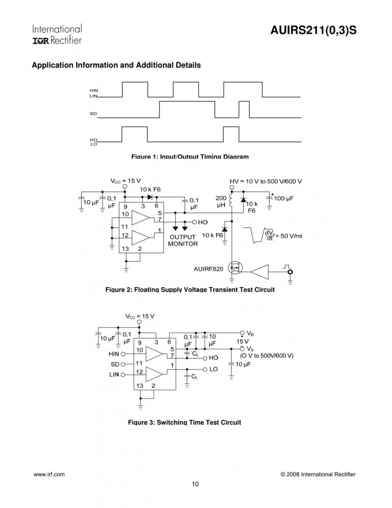 AUIRS2113STR datasheet page 10