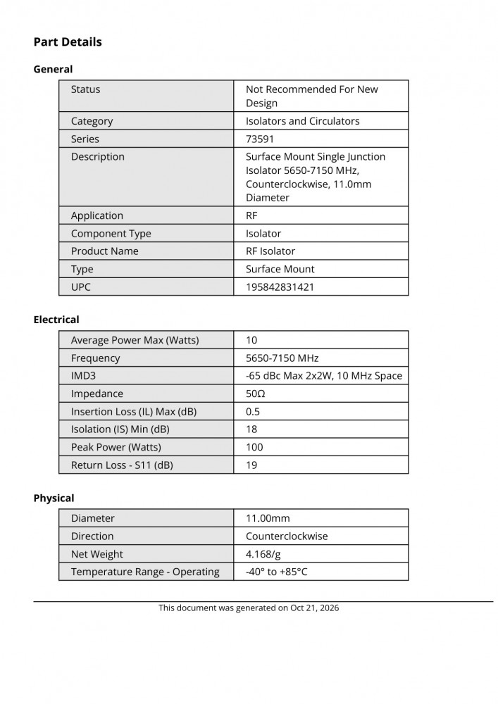 Technical document image, page 2 for MOLEX 735912082