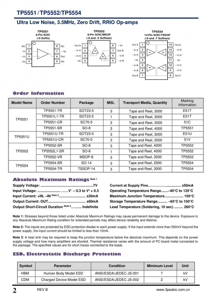 TP5552-SR technical document page 2