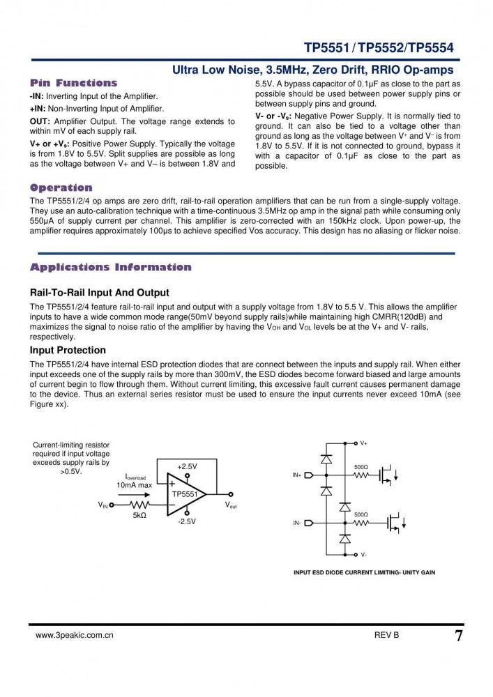 TP5552-SR technical document page 7