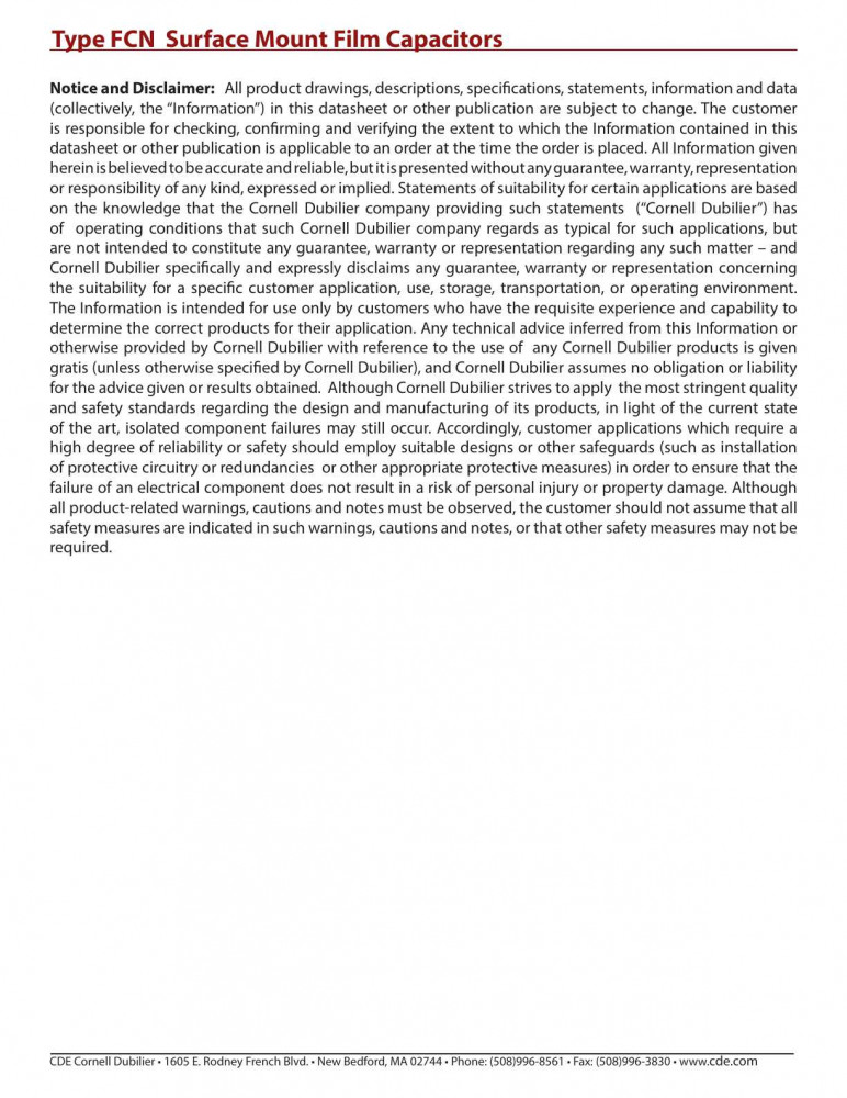 FCN datasheet page 9