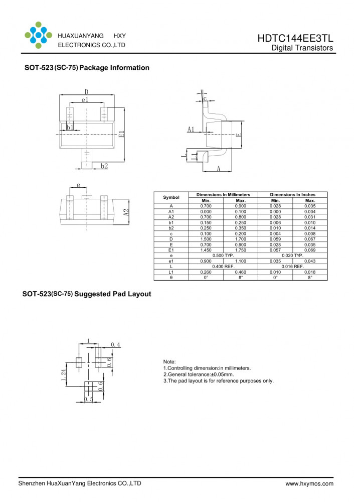 HDTC144EE3TL datasheet page 3