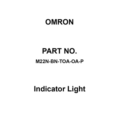 OMRON M22N-BN-TRA-RE-P Pilot & Indicator Light