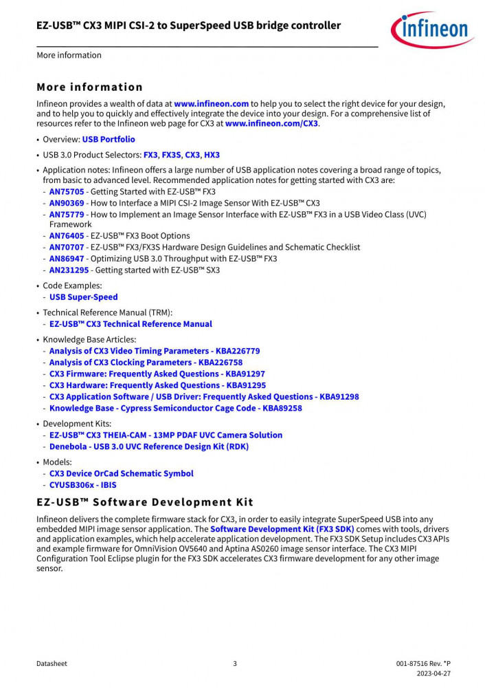 CYUSB3065 technical document page 3