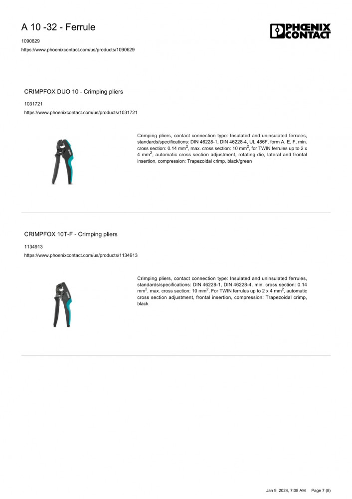 Phoenix Contact 1090629 datasheet page 7