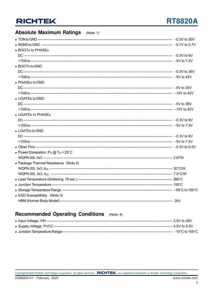 RT8820A technical document page 5