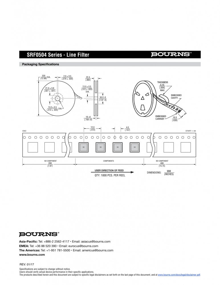 BOURNS SRF0504 series datasheet page 4