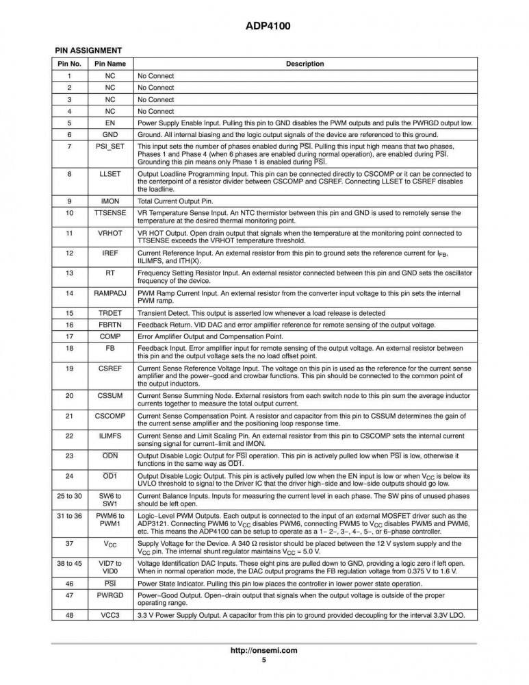 ADP4100 datasheet page 5