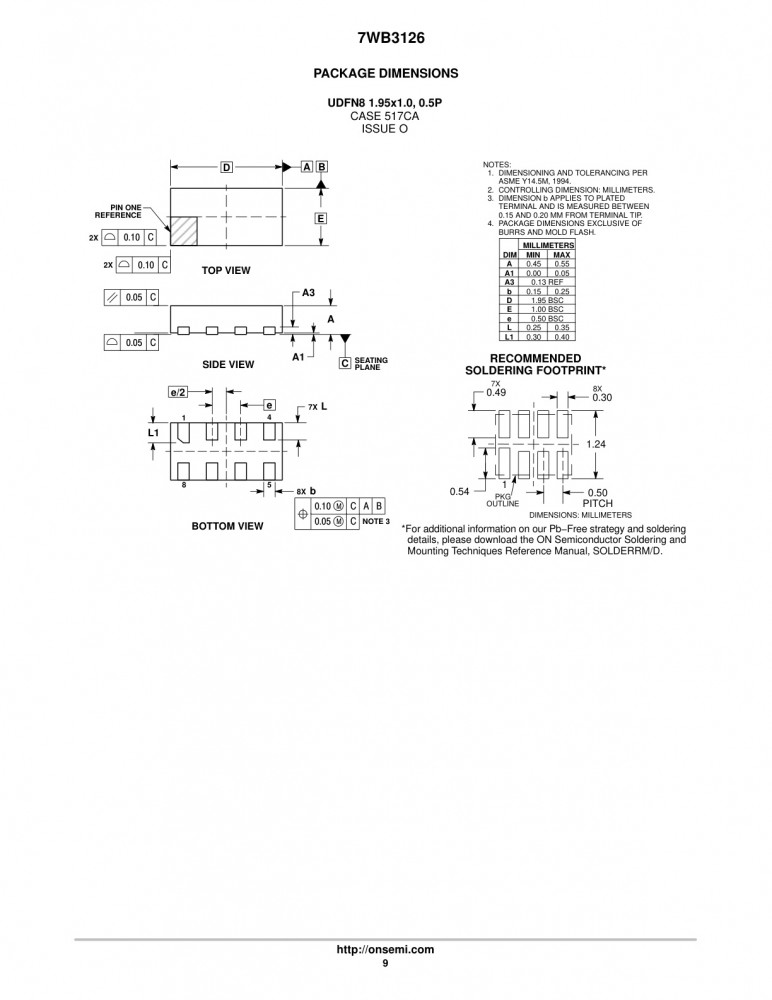 7WB3126 datasheet page 10