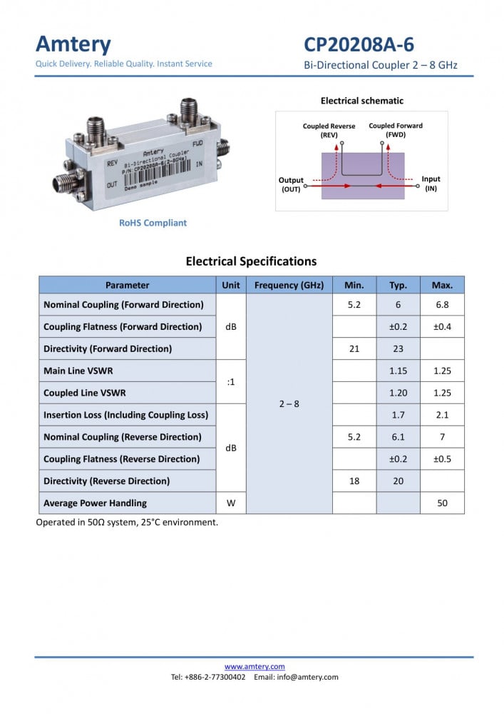 CP20208A-6 electrical schematic and specifications