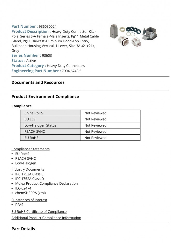 MOLEX 936030024 document image 1