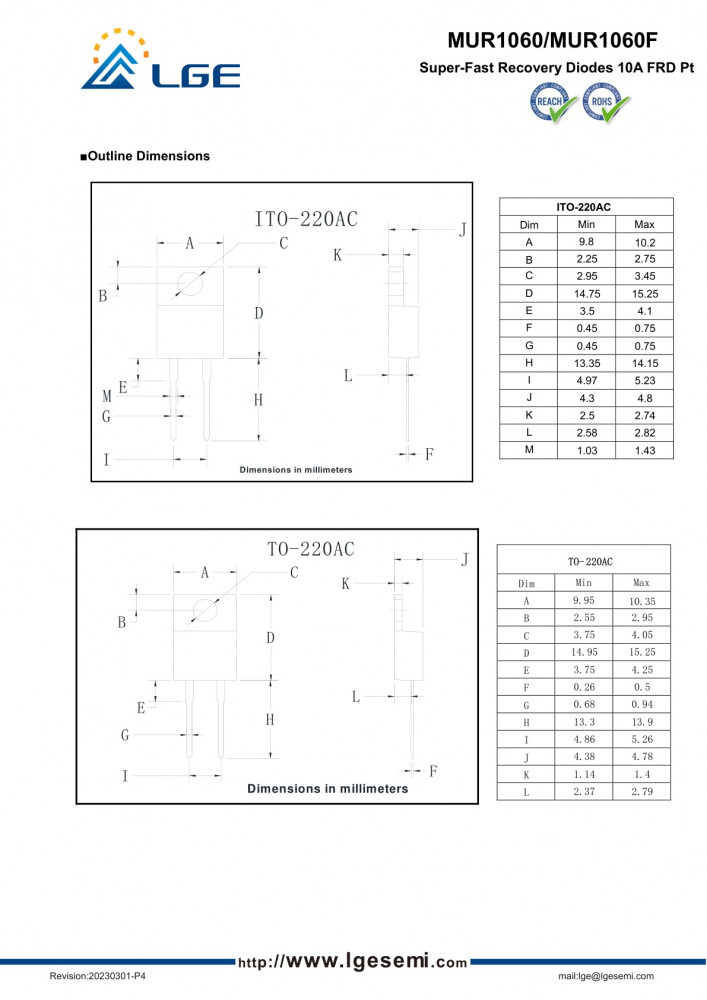 MUR1060F datasheet page 4