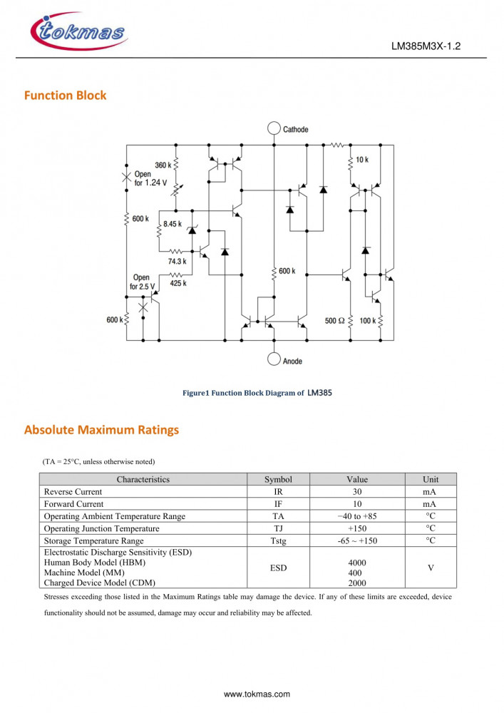 LM385 datasheet page 2