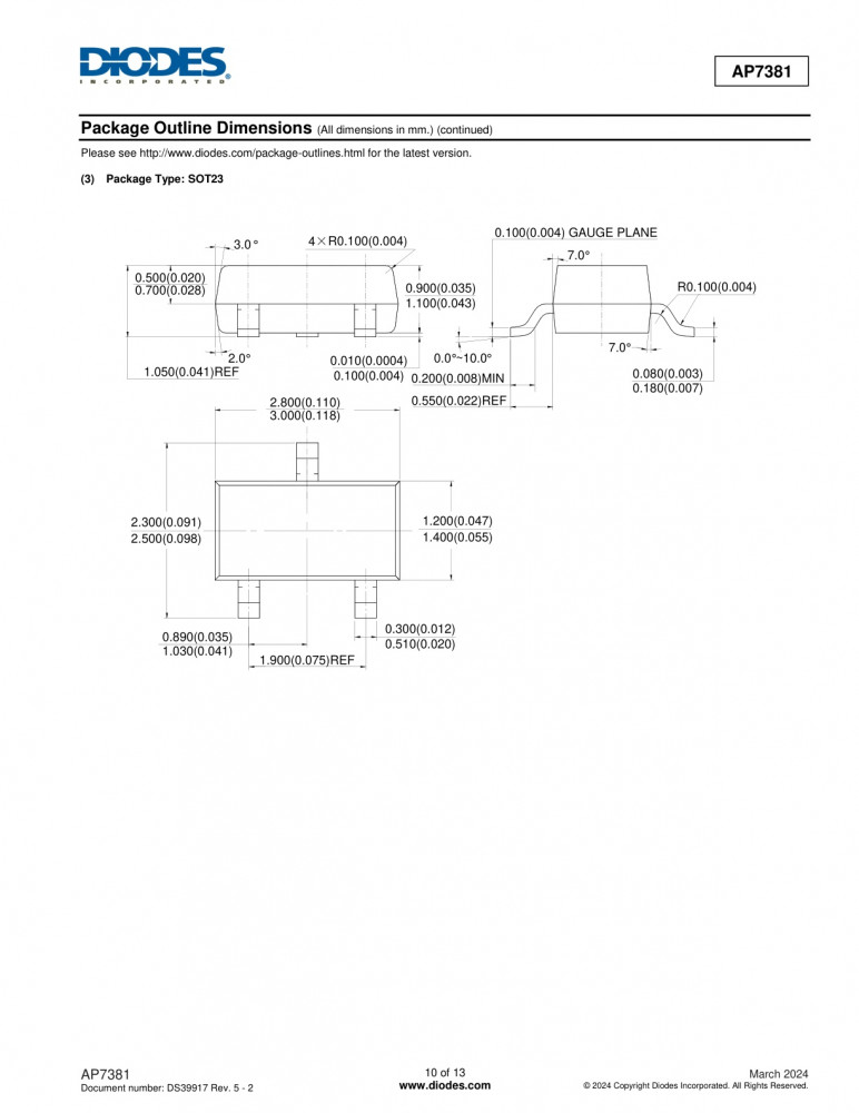 AP7381 datasheet page 10
