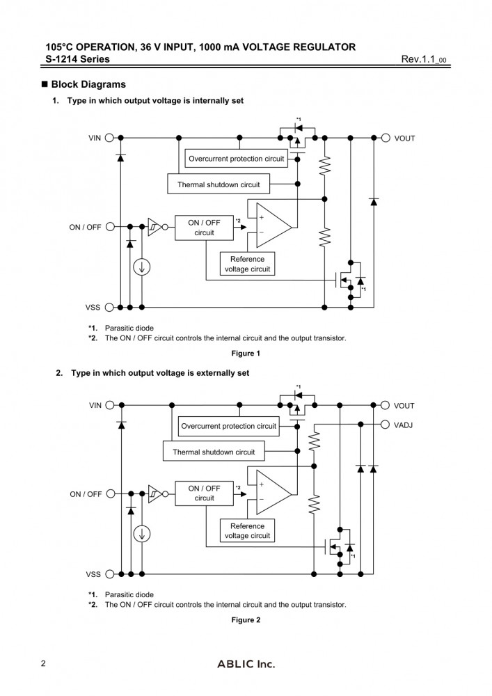 ABLIC S-1214 datasheet page 2