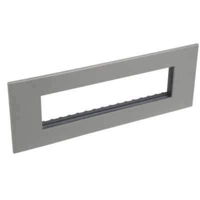 Arteor - British standard plate for 13A fused connection unit - Reflective metal - Glossy stainless steel - Gold finish