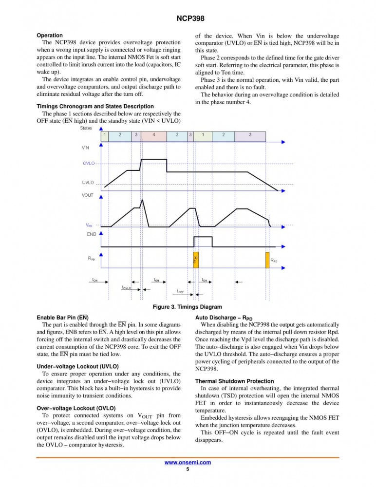 NCP398 datasheet page 5