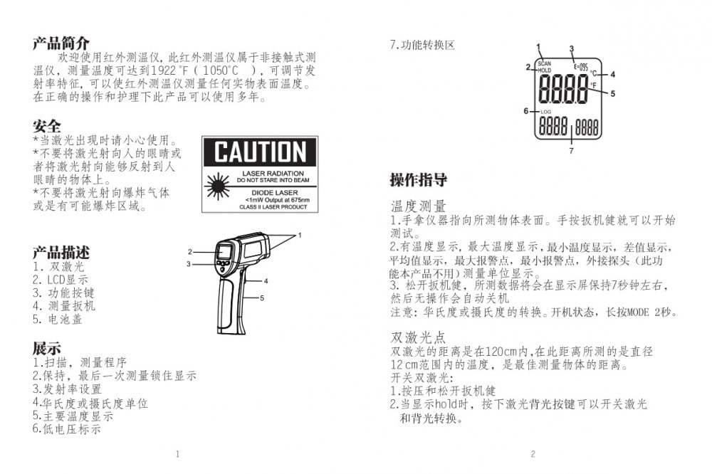 HT-819 manual page 2