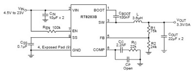 RT8287 - 3A, 21V 500kHz Synchronous Step-Down Converter