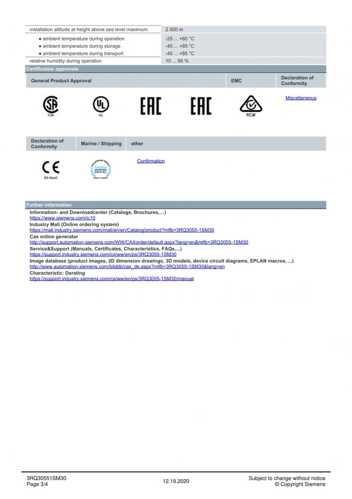 SIEMENS 3RQ30551SM30 document page 3