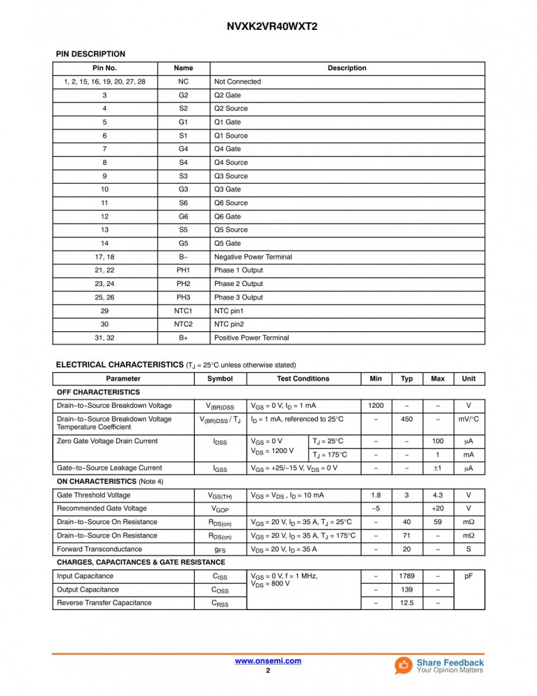 NVXK2VR40WXT2 datasheet page 2