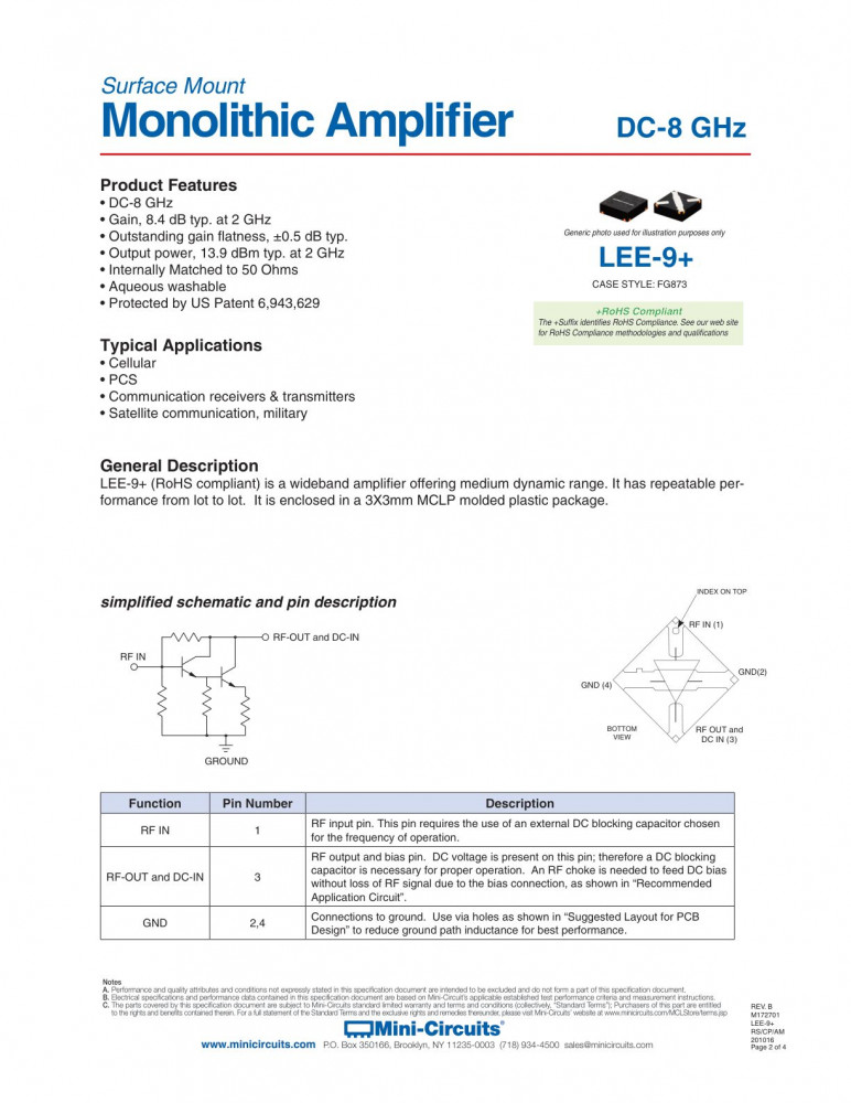 LEE-9+ datasheet page 2