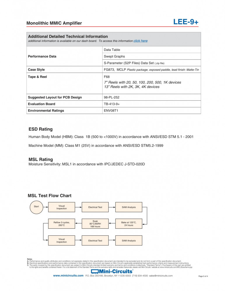 LEE-9+ datasheet page 5