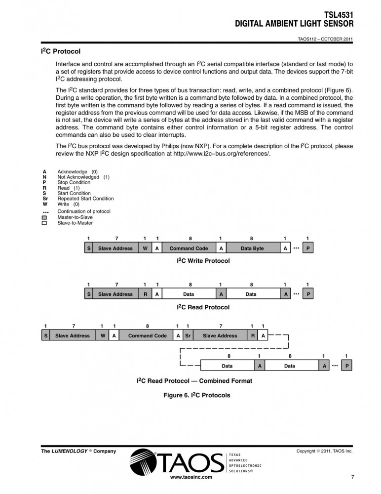 TSL4531 technical document page 7