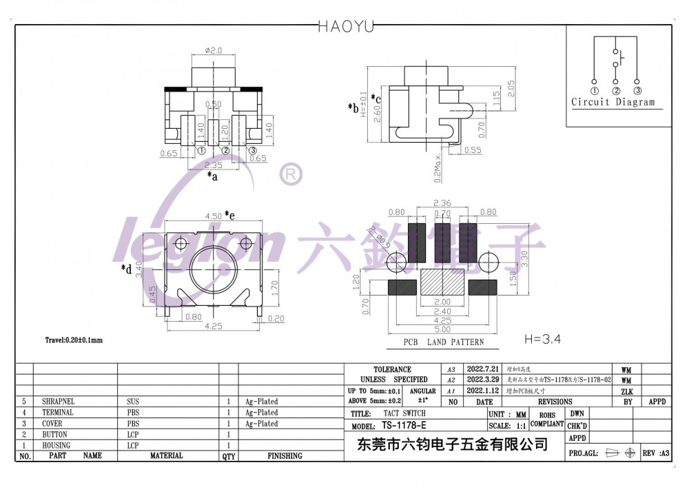 Legion TS-1178-E technical drawing