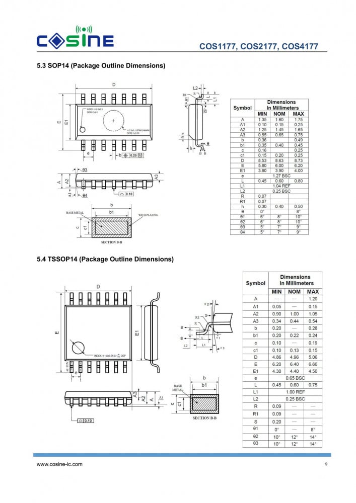 COS1177MR datasheet page 9