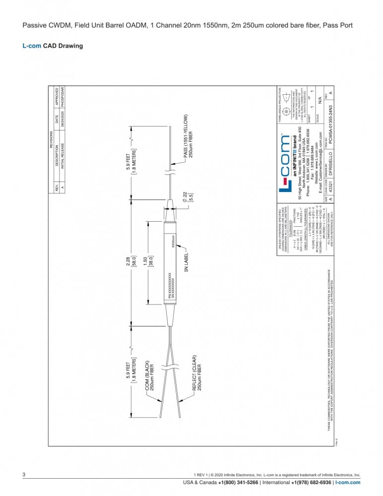 PCW5A-01355-24N3 mechanical drawing