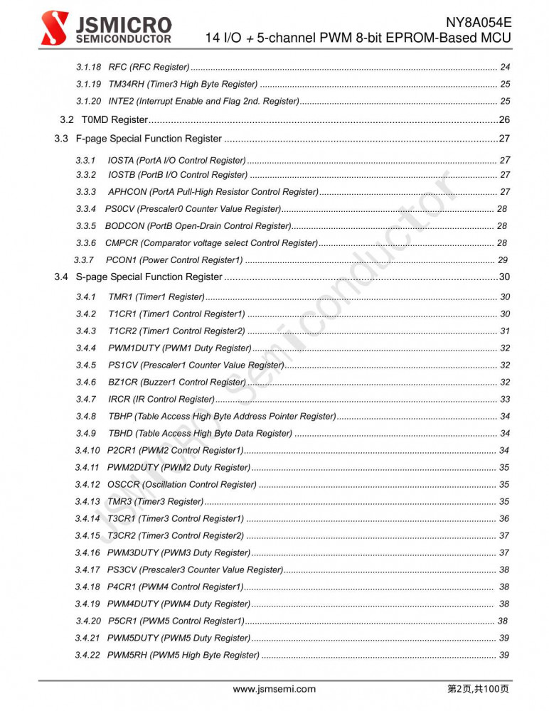 NY8A054E datasheet page 2