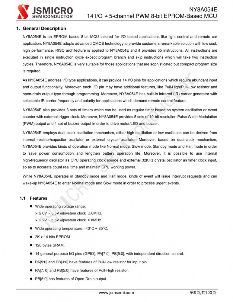 NY8A054E datasheet page 8