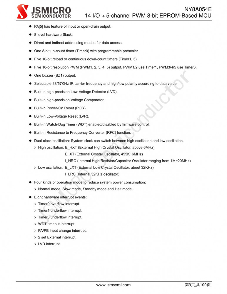 NY8A054E datasheet page 9