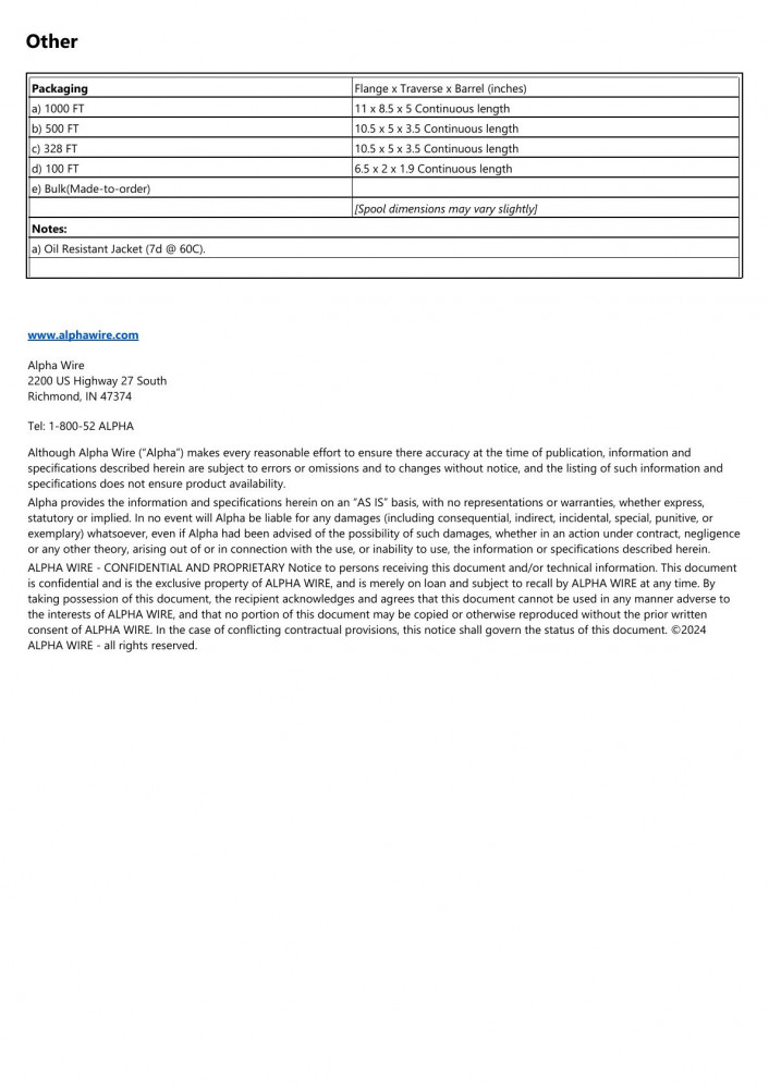 Alpha Wire 5930 specification page 3
