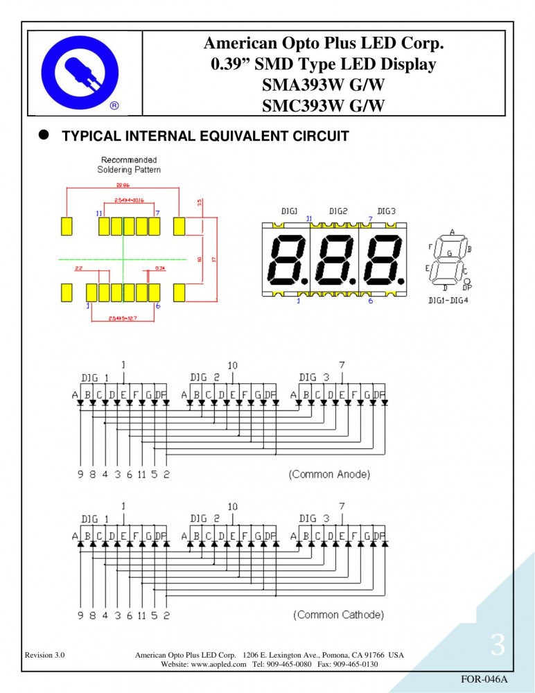 SMA393W datasheet page 3