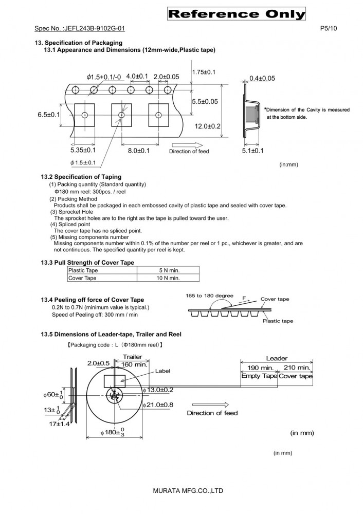 PLT5BPH1015R6SNL specification page 5