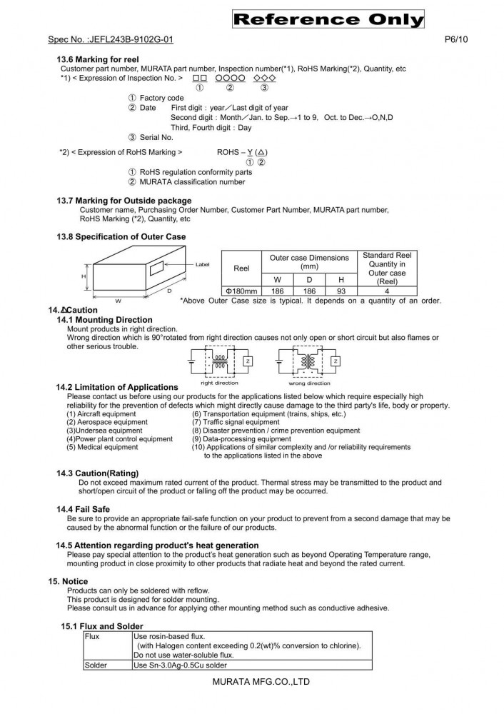 PLT5BPH1015R6SNL specification page 6