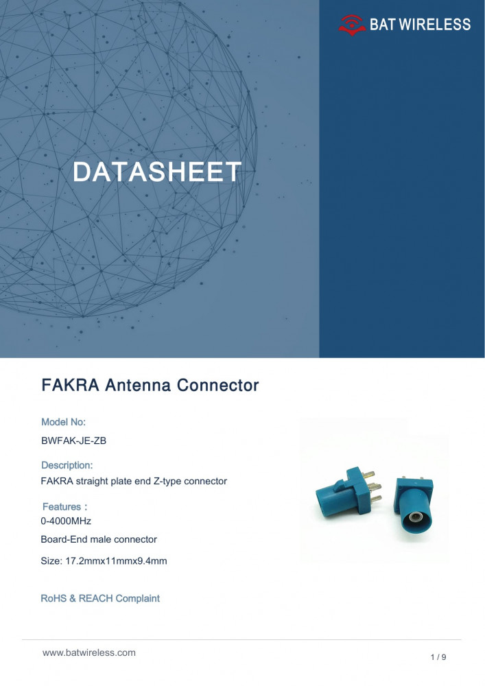 BWFAK-JE-ZB datasheet page 1