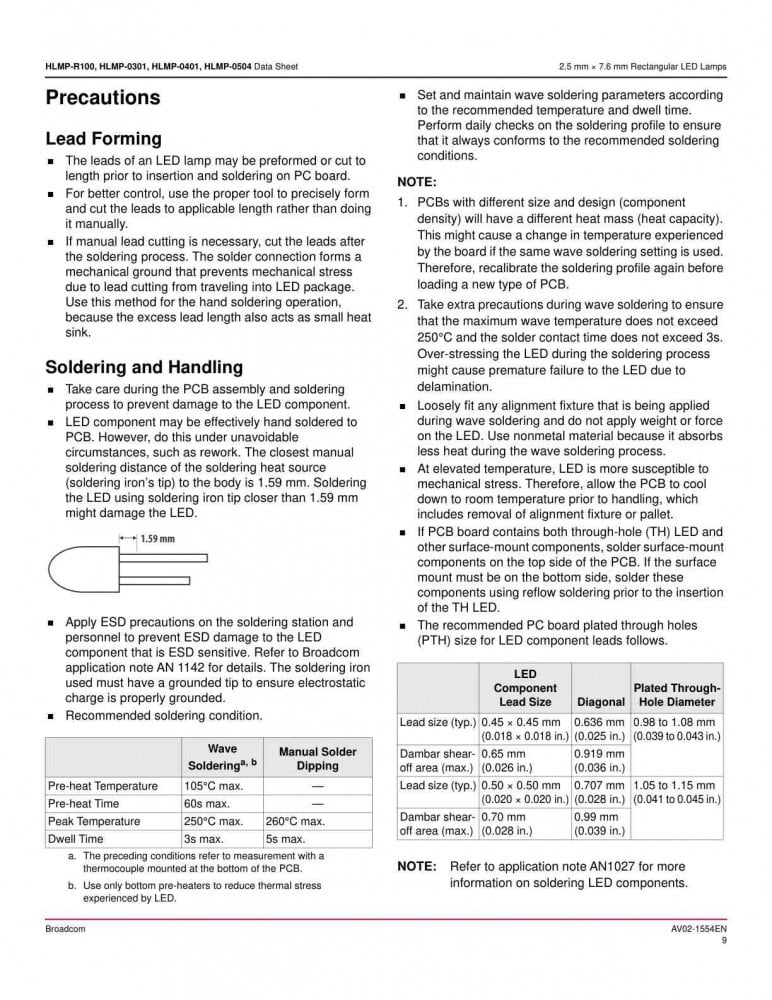 HLMP-0504 datasheet page 9