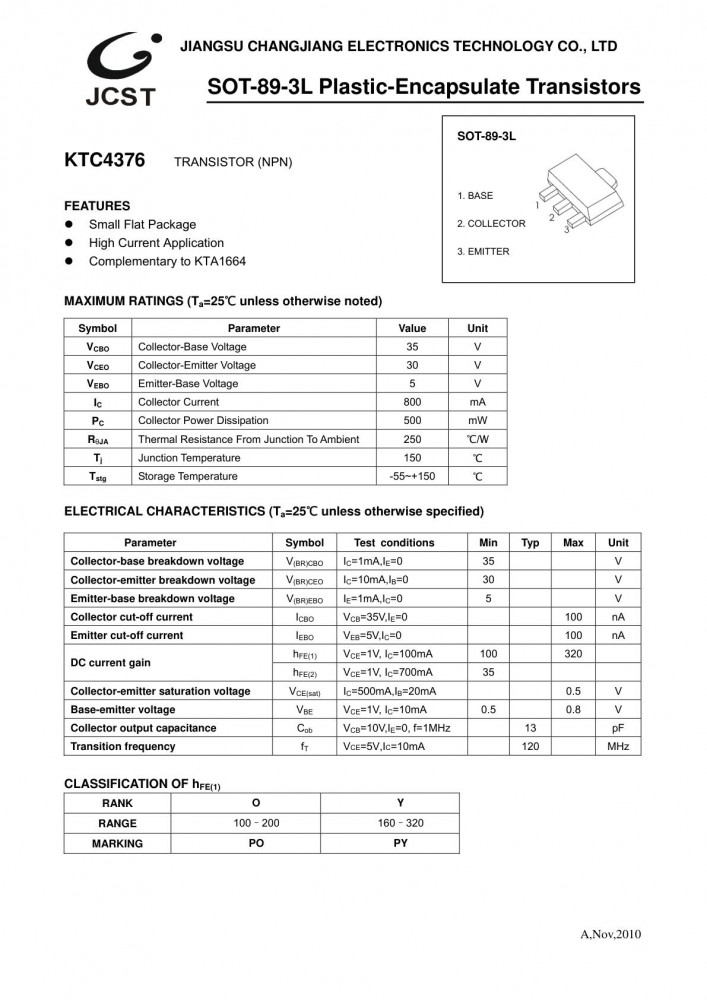 KTC4376 datasheet page