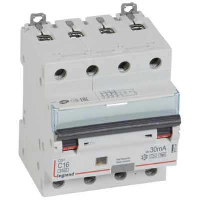 RCBO DX³ 6000A 4 poles 16A curve C type F 30mA for sale